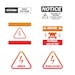 Danger Sign Svg Bundle, Warning Sign Clipart for Cricut, Caution Sign ...