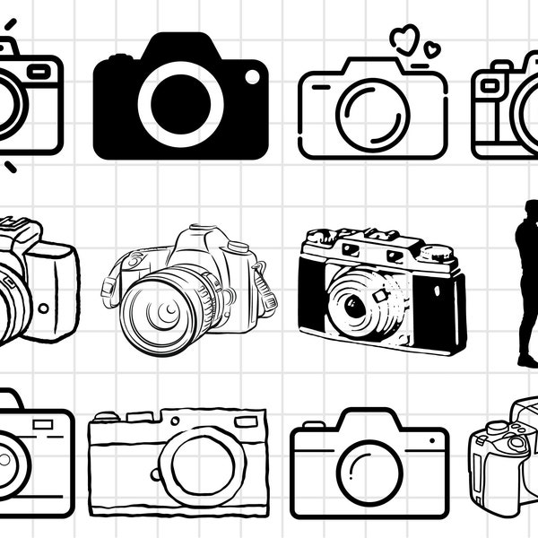 Camera Svg - Etsy