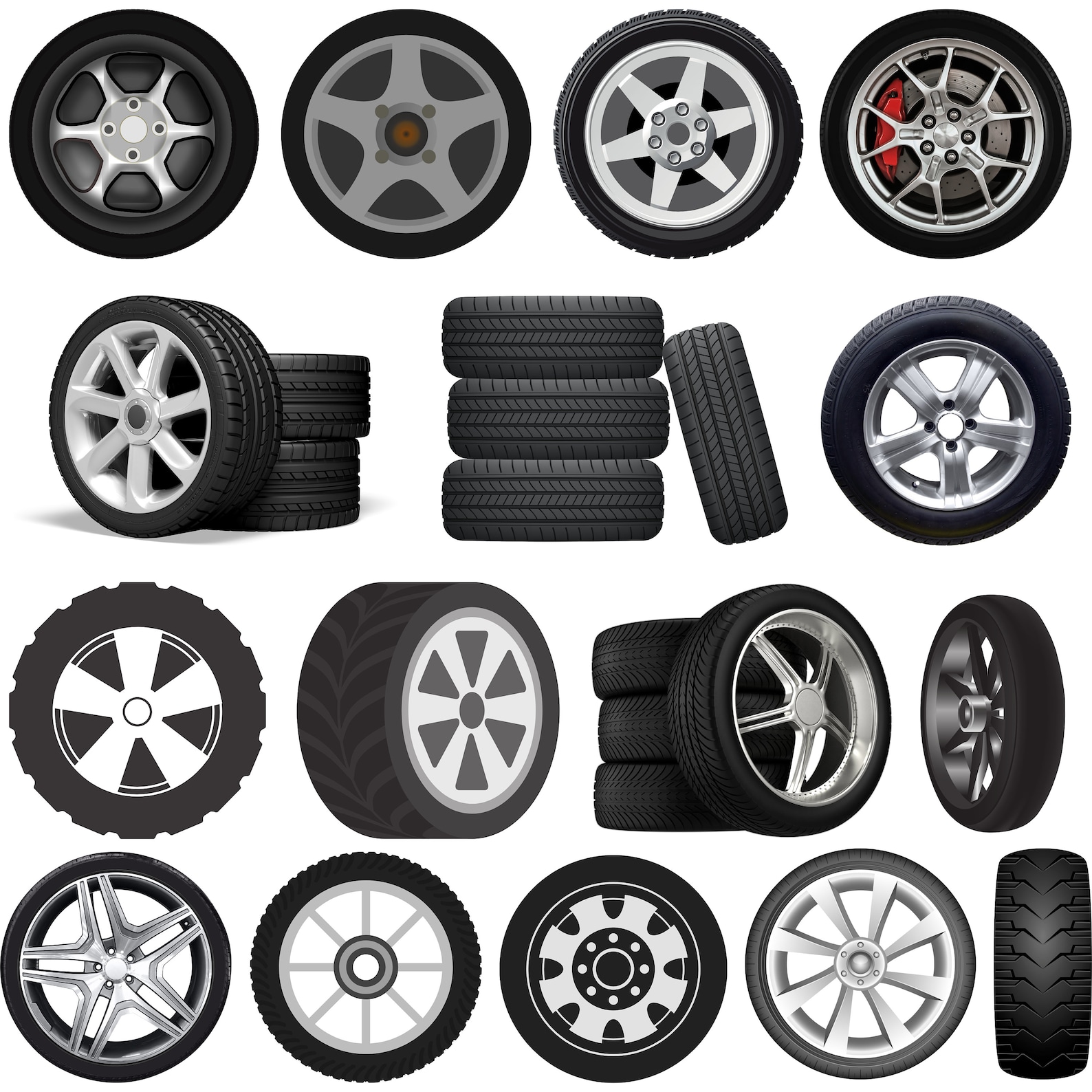 Wheels SVG Bundle, Wheels Vector, Wheels Cut Files, Wheels Svg, Car ...