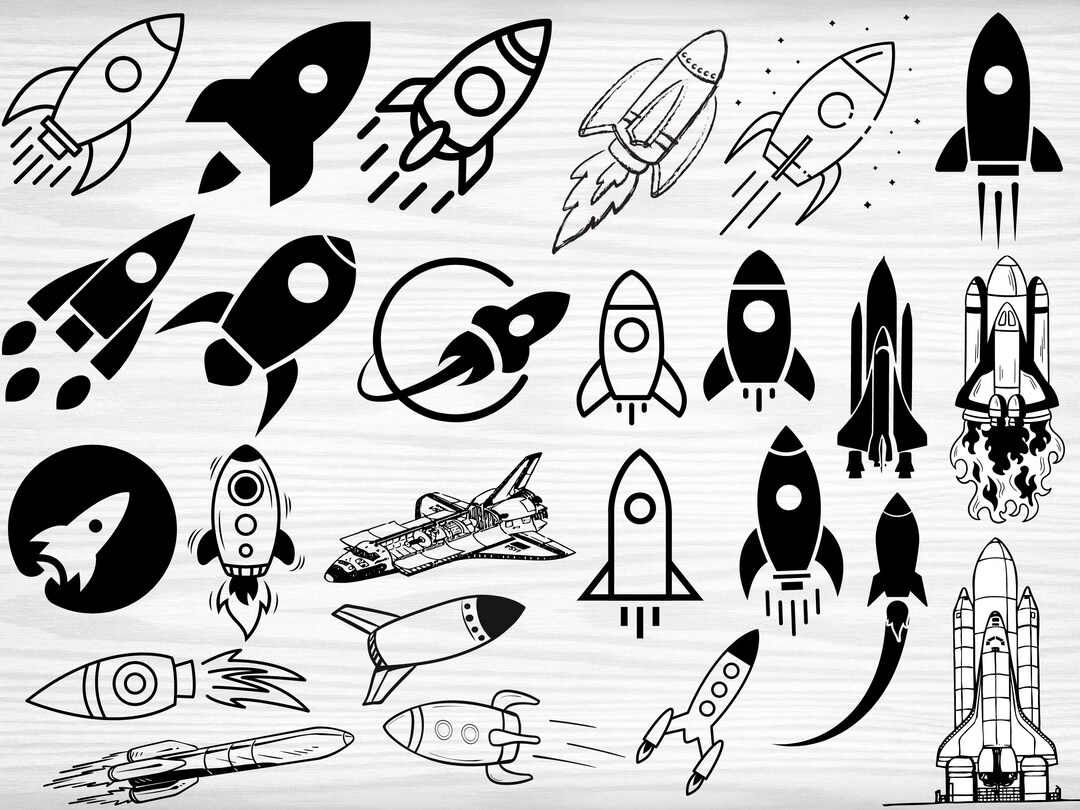 Rocket SVG Bundle, Rocket Clipart Bundle, Rocket Png, Rocket SVG Cut ...