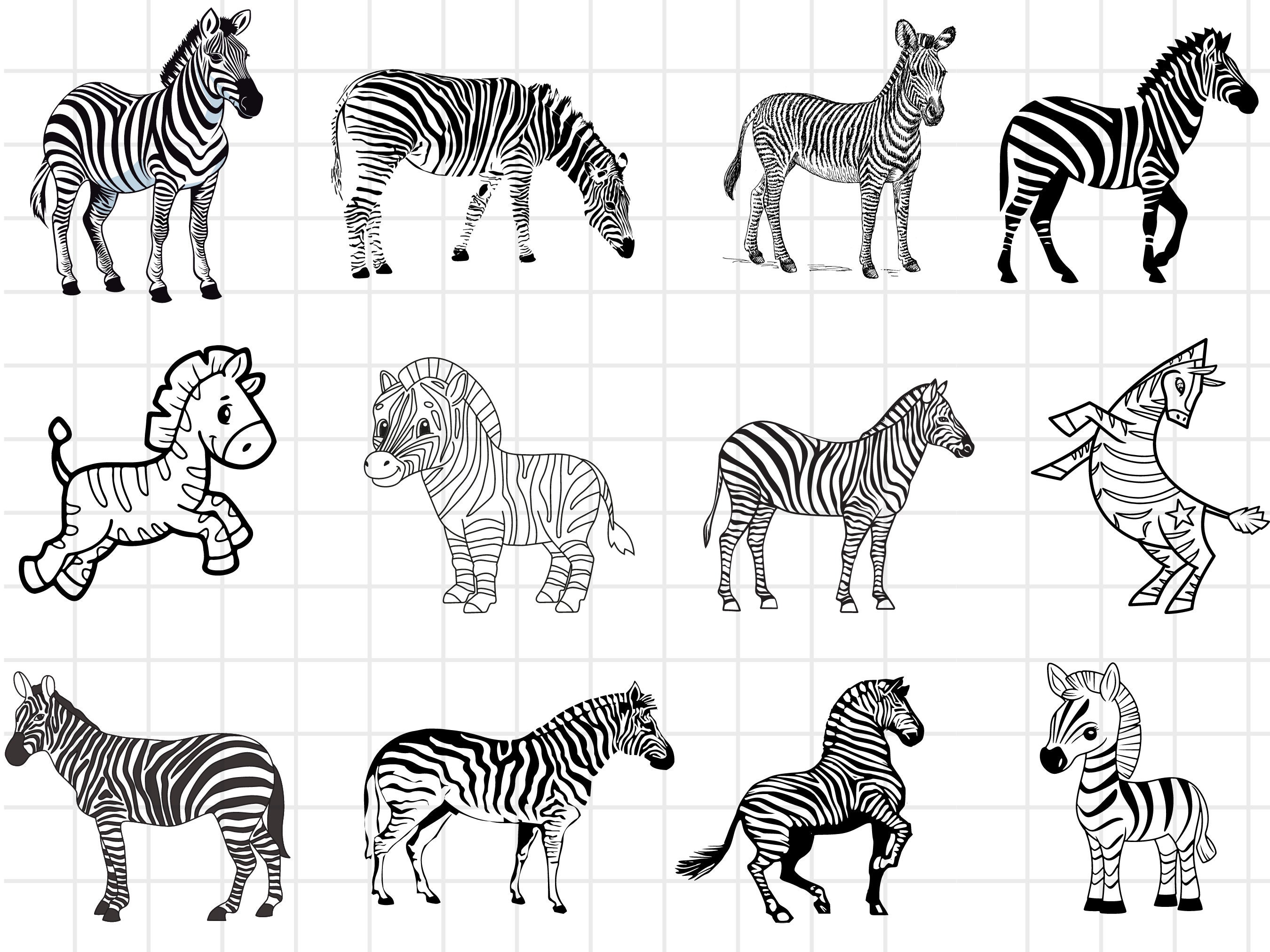 Zebra SVG Bundle, Zebra Face SVG, Wild Life Svg, Africa Animal Svg ...
