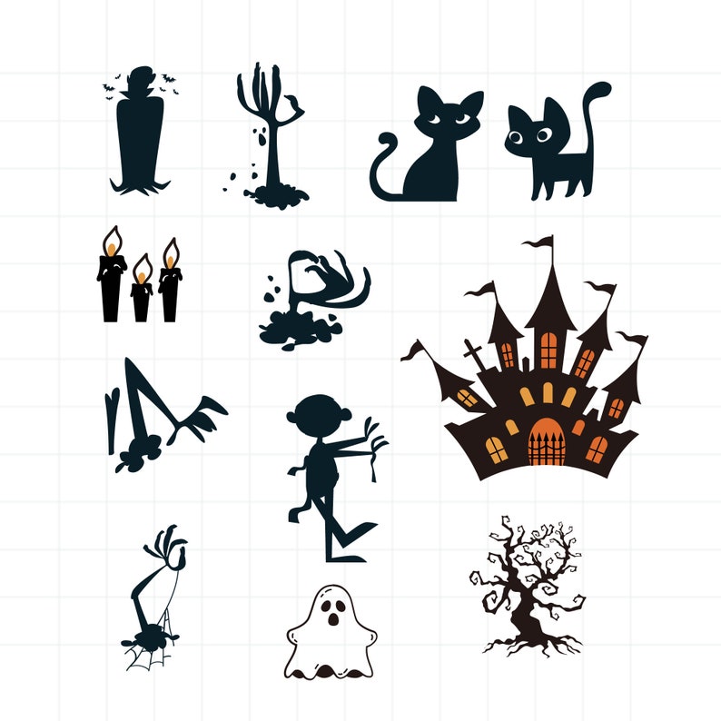 Halloween Svg Bundle, Halloween Clipart for Cricut, Halloween ...