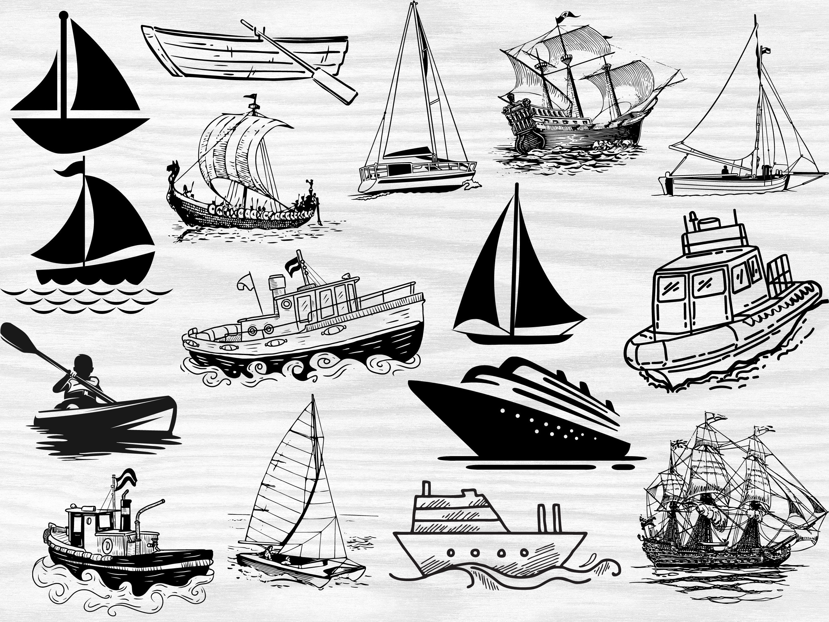 Boat Svg Bundle ,ship Svg Bundle, Cruise Ship Svg ,file for Cricut ,t ...