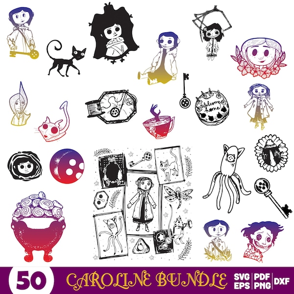 Coraline Svg Drawing - Etsy UK