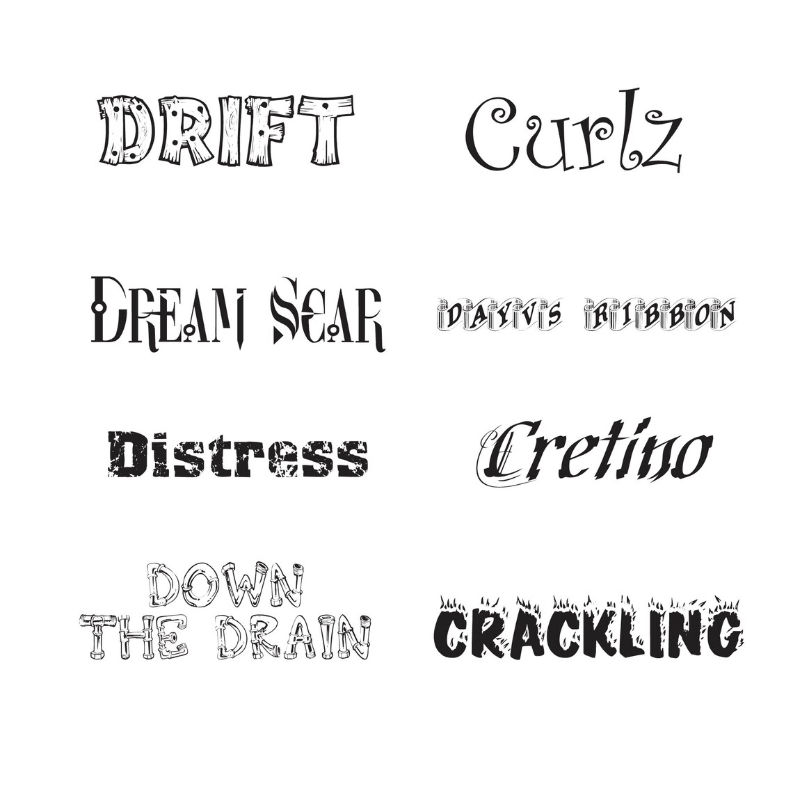 Fonts Svg Bundle, Fonts Clipart for Cricut, Fonts Silhouette, Fonts ...