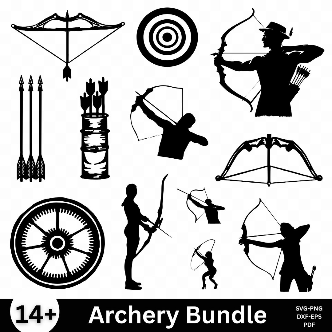 Archery Svg Bundle, Bow Svg, Arrow Svg, Hunting Svg, Archer, Hunting ...