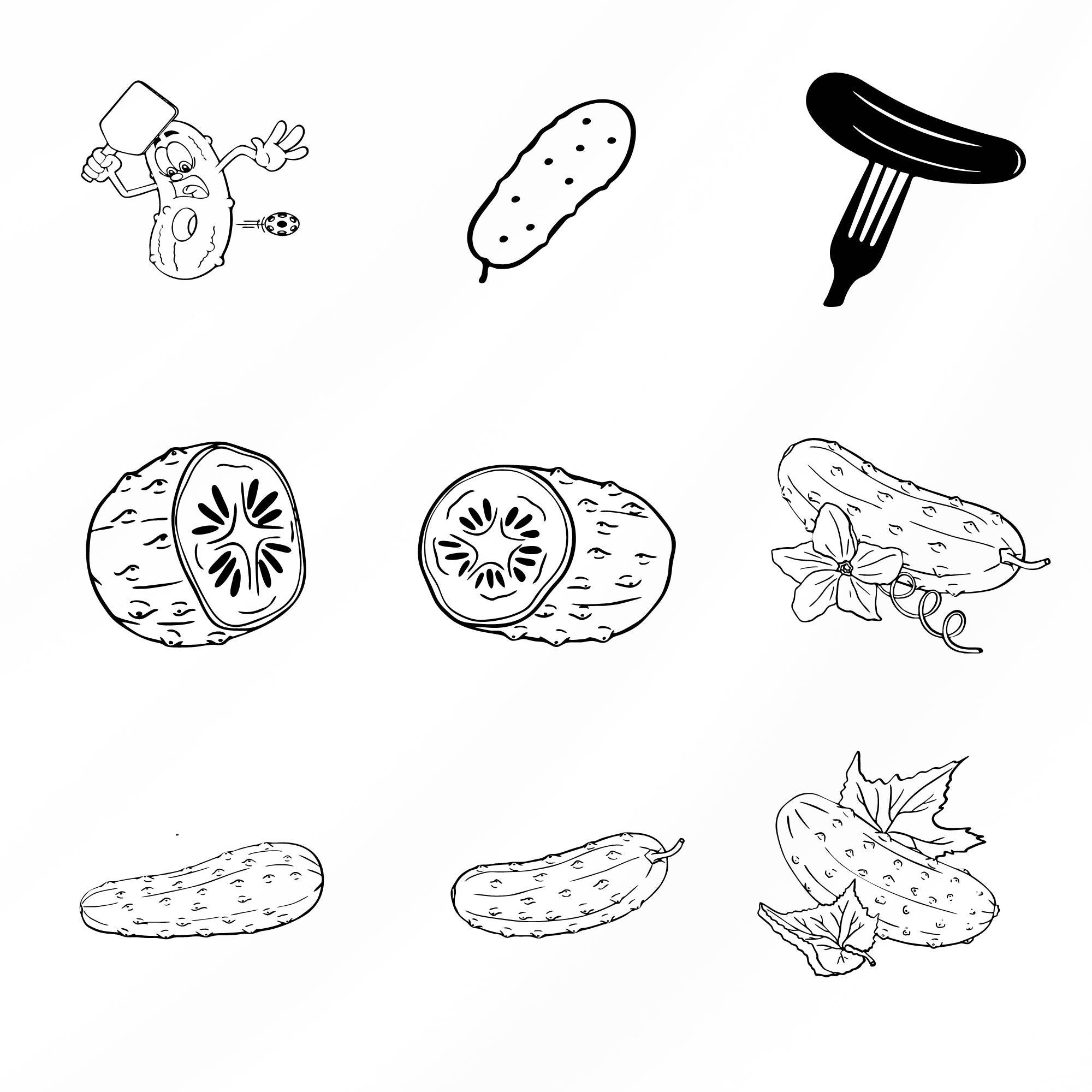 Pickles Svg Bundle, Funny Pickles Clipart for Cricut, Pickle Quotes ...