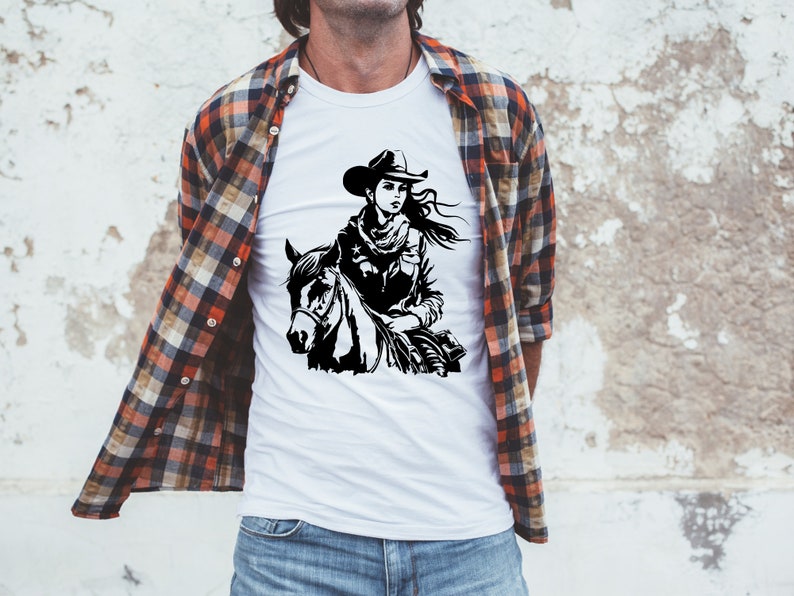 Paquete SVG de vaquera, SVG de vaquera, imágenes prediseñadas de ...