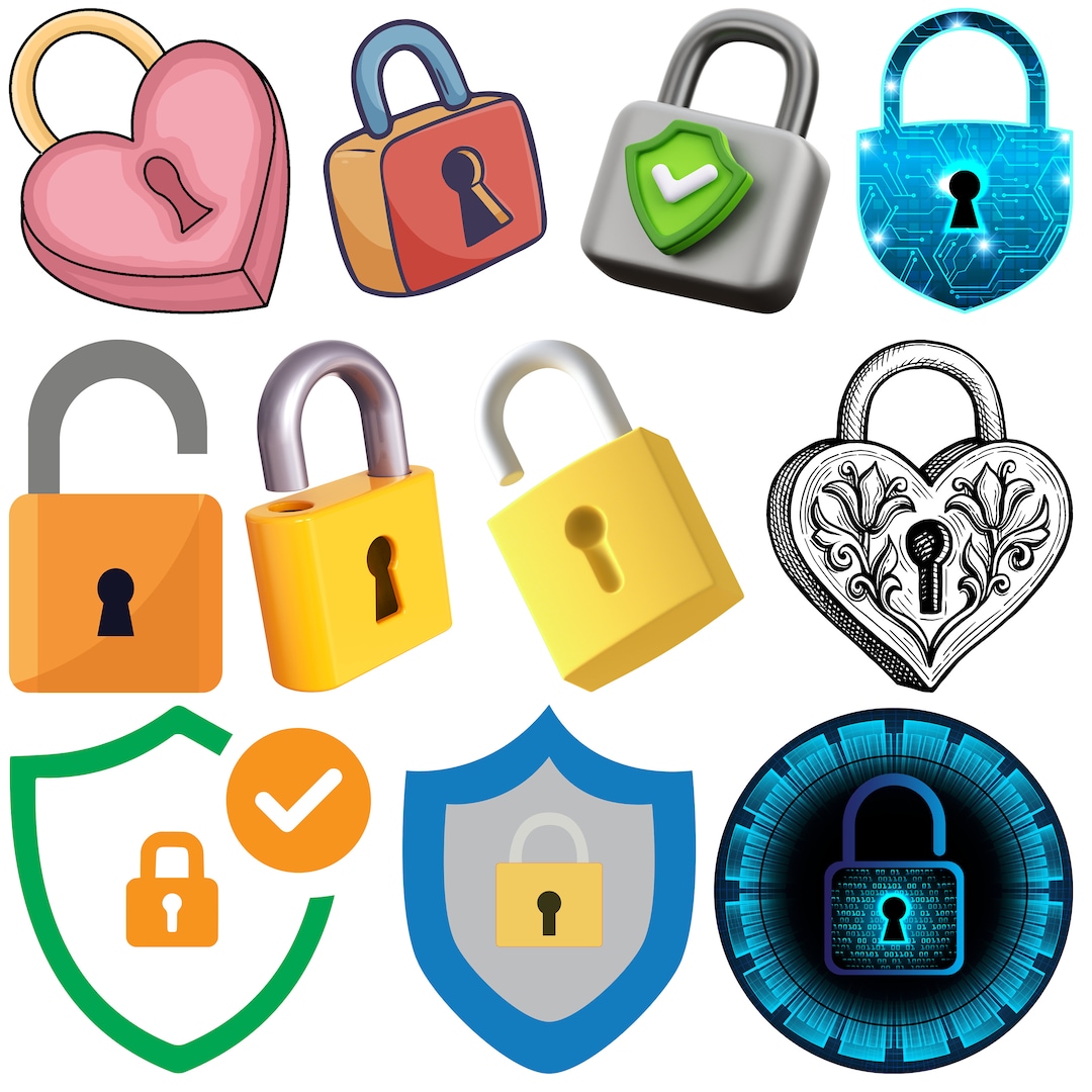 Padlock SVG Bundle, Padlock Cut Files,padlock Clipart, Padlock Vector ...