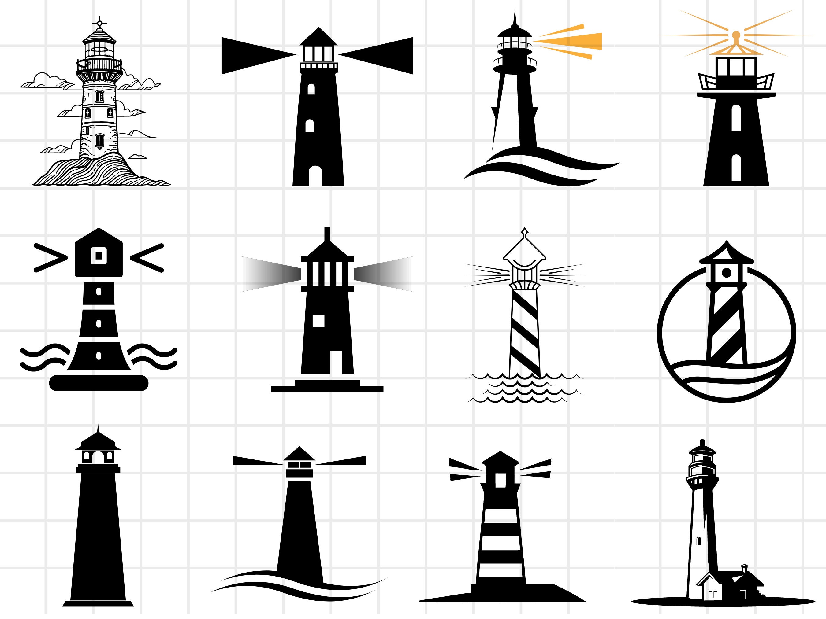 Lighthouse SVG Bundle , Lighthouse Bundle Svg, Lighthouse PNG ...