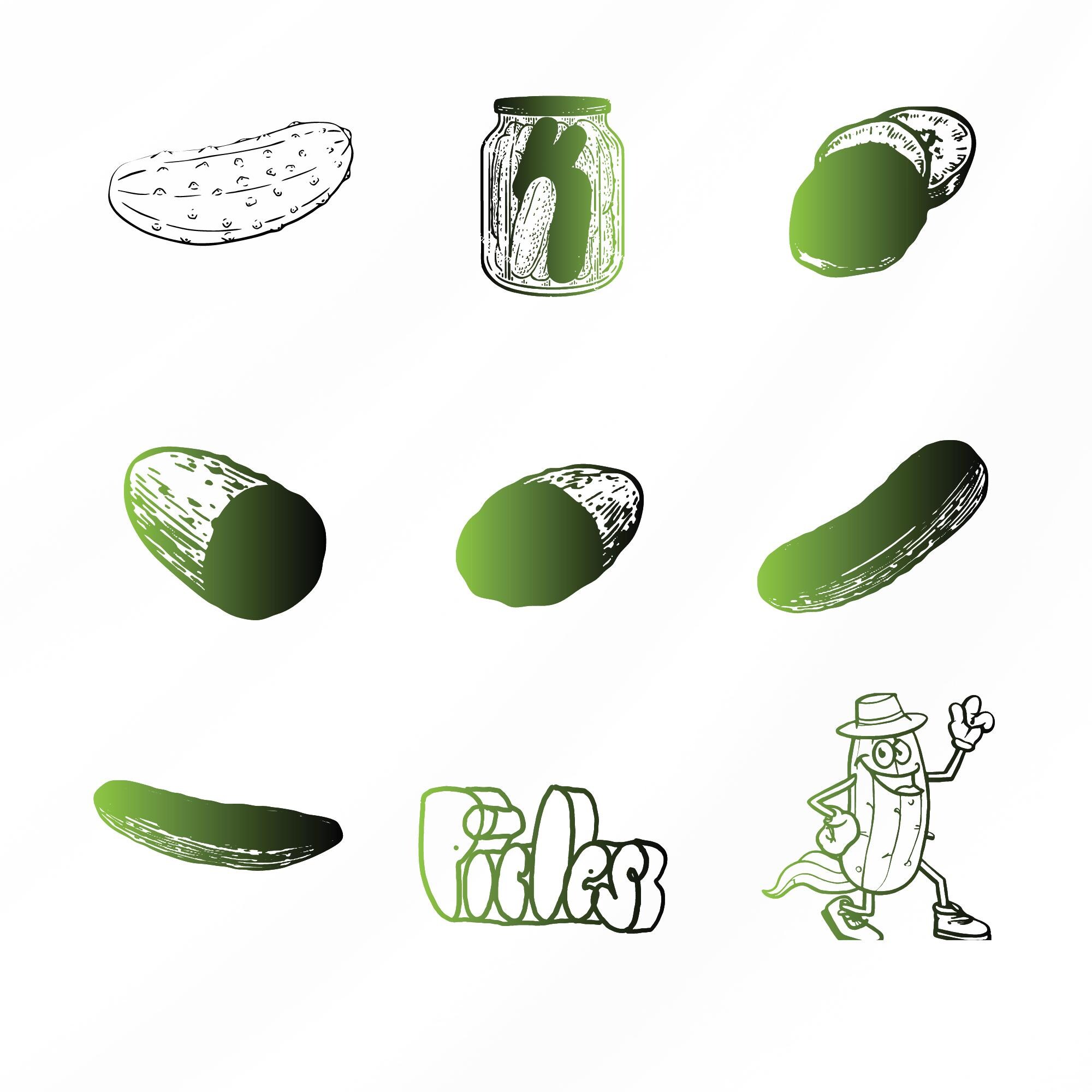 Pickles Svg Bundle, Funny Pickles Clipart for Cricut, Pickle Quotes ...