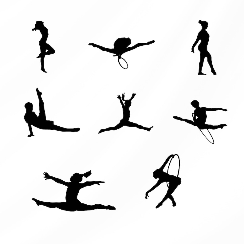 Gymnastics Svg Bundle, Gymnastics Clipart for Cricut, Acrobatics ...