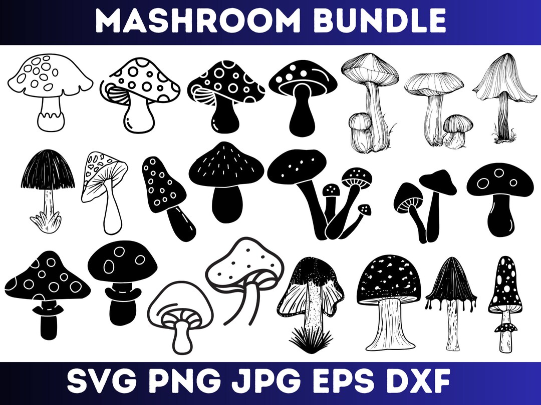 MUSHROOM SVG, MUSHROOM Clipart, Mushroom Svg Cut Files for Cricut ...