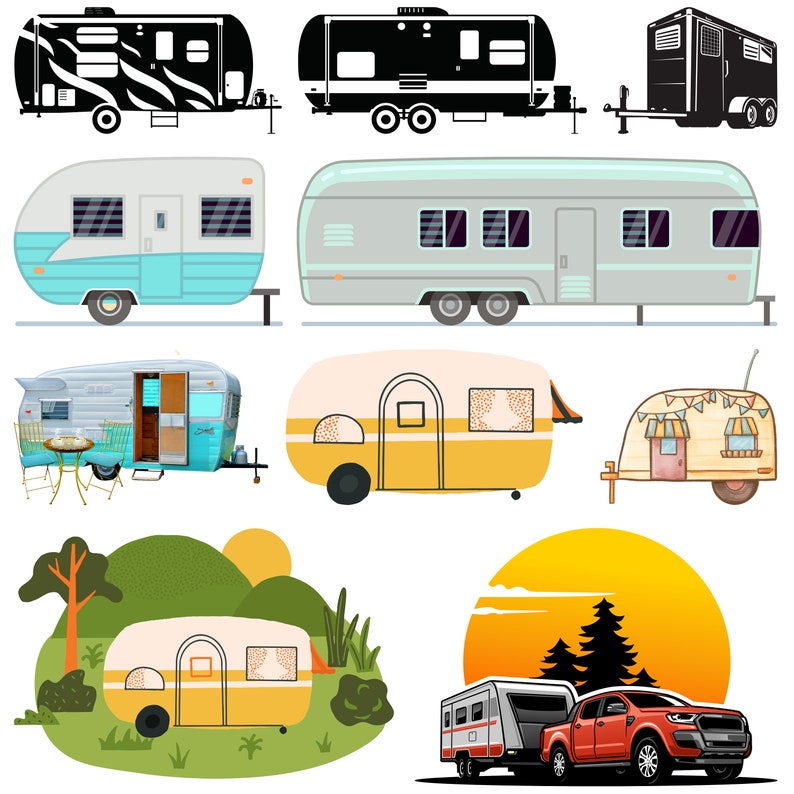 Trailer Home SVG Bundle, Trailer Home Vector, Camping Svg, Camp Life ...