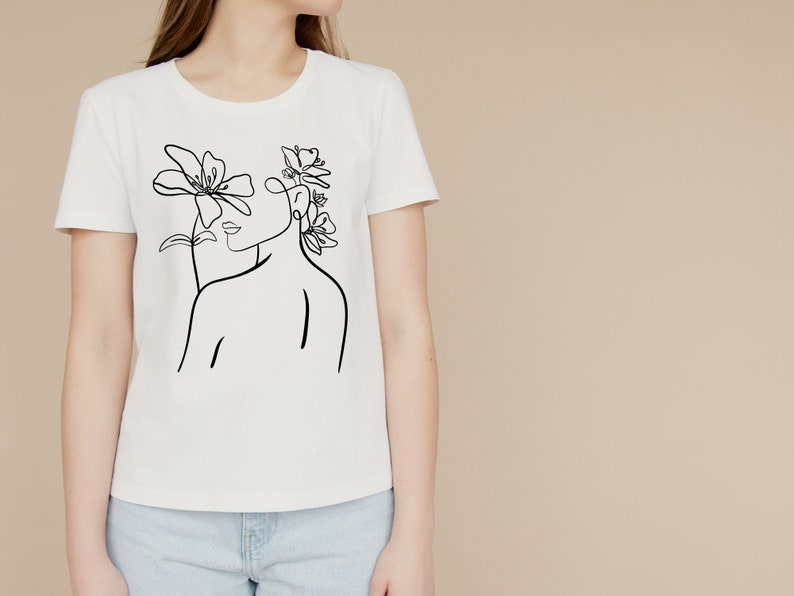 Line Art Woman Svg\ Lady Face One Line\ One Line Woman\ Face Silhouette ...