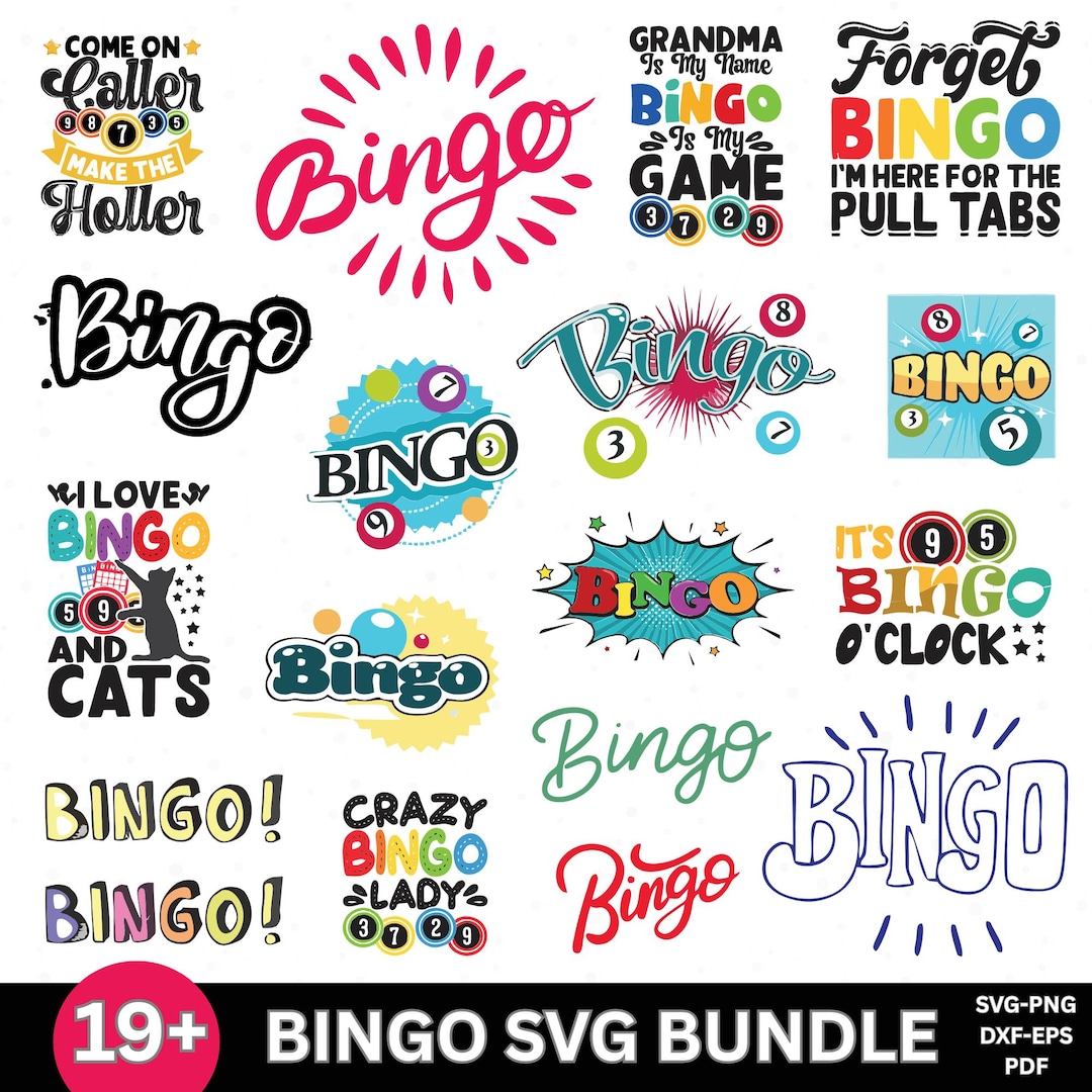 Bingo SVG Bundle, Bing Player Svg, Bingo Png, Card Svg, Bingo Svg ...