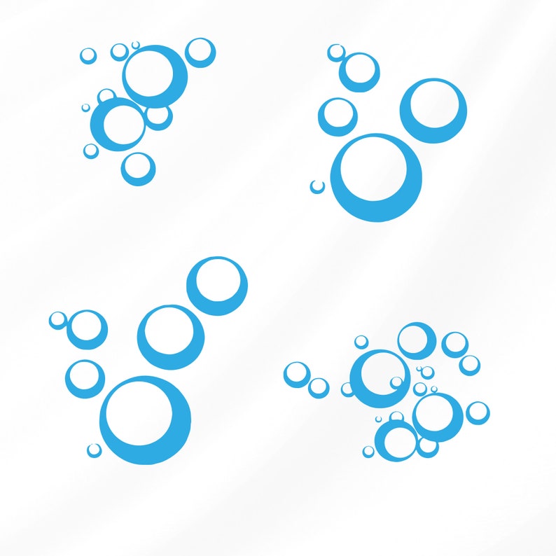 Bubbles Svg Bundle, Bubbles Clipart for Cricut, Bubble Silhouette ...