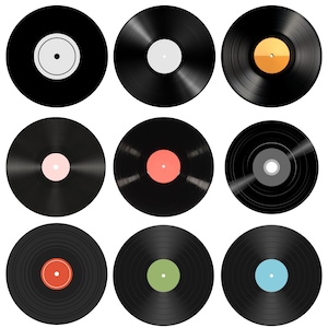 Vinyl Record SVG Bundle, Vinyl Record Dxf, Vinyl Record Vector, Vinyl ...