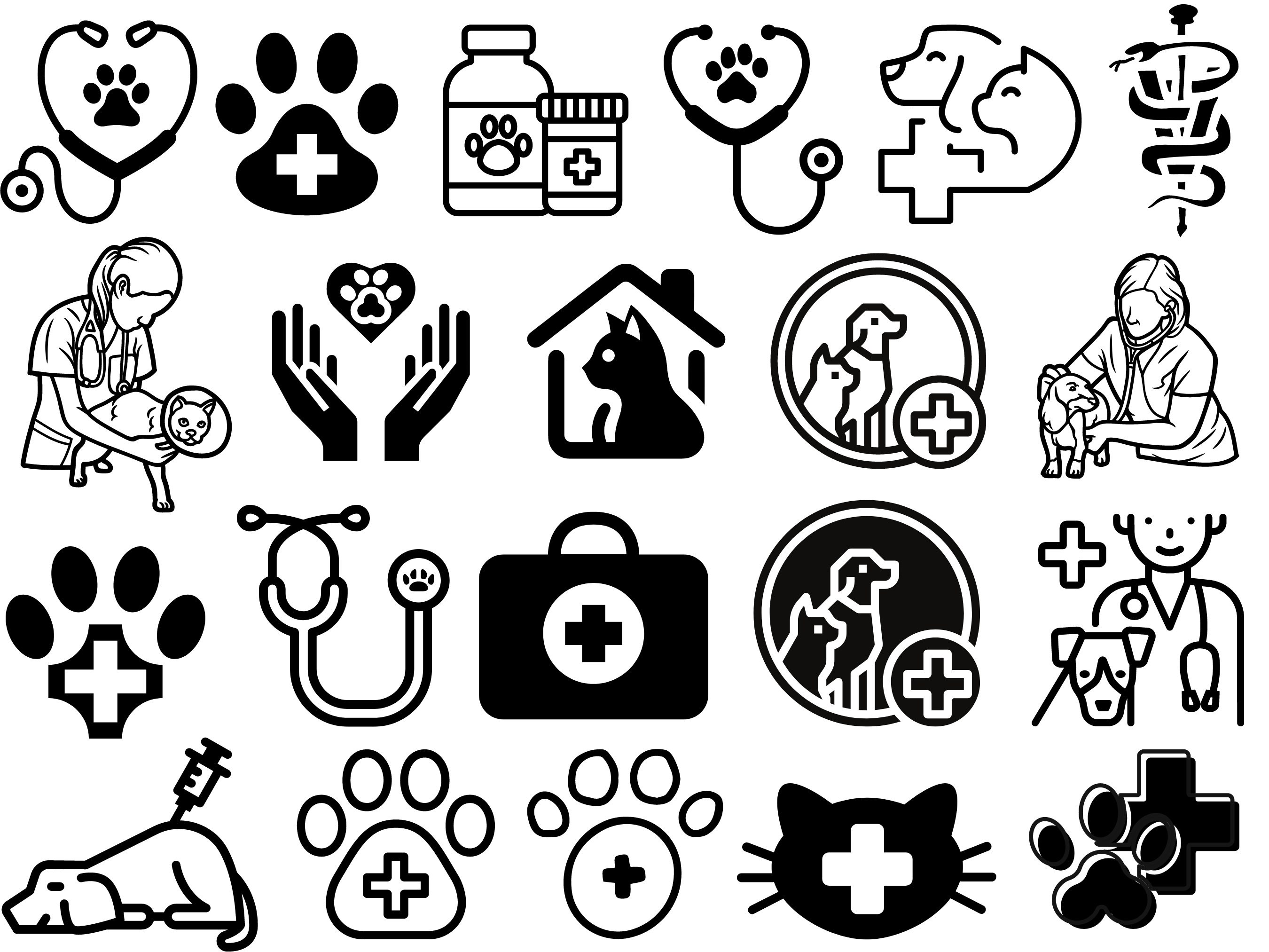 Veterinarian Svg Bundle, Animals Svg Bundle, Pet Doctor Svg, Doctor Svg ...