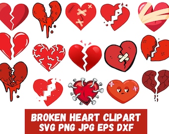 Broken Heart Svg , Broken Heart Clipart , Heart Svg, Broken Heart Svg ...
