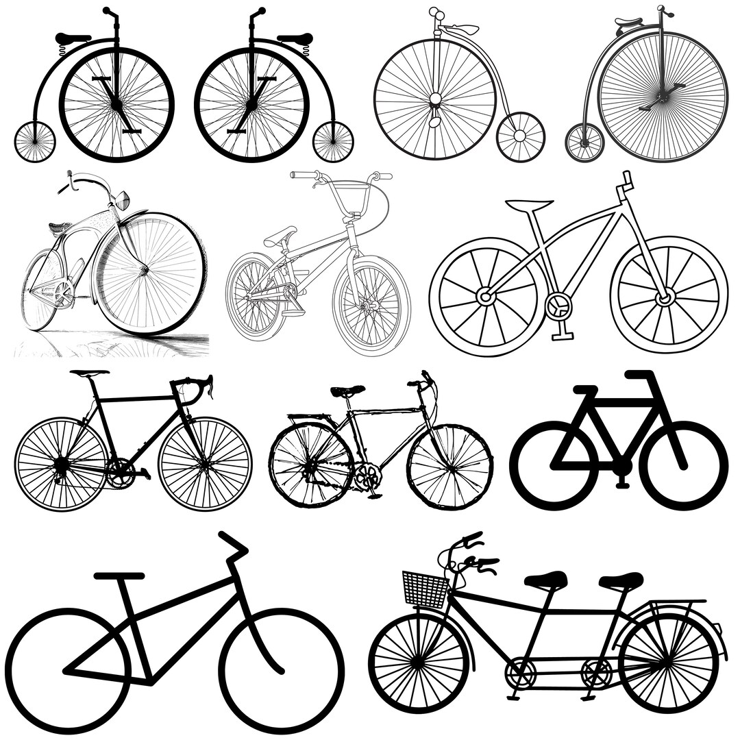 Bicycle Svg Bundle, Vintage Bike Svg, Bicycle Clipart, Bicycle ...