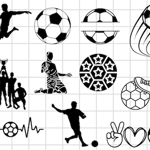 Ultimate Soccer Svg Bundle, Soccer Ball Monogram Svg,soccer Designs ...