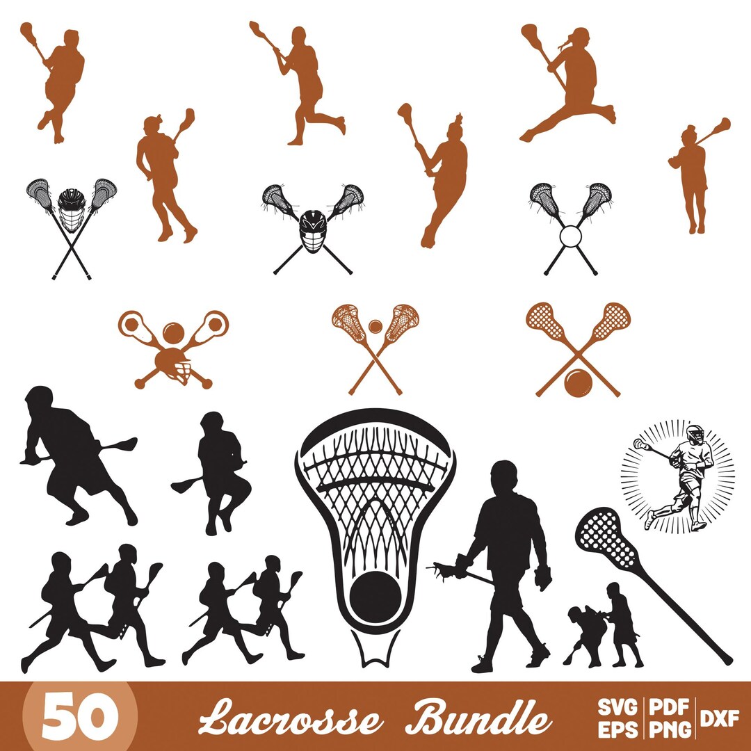 Lacrosse Svg Bundle, Lacrosse Clipart for Cricut, Sports Silhouette ...