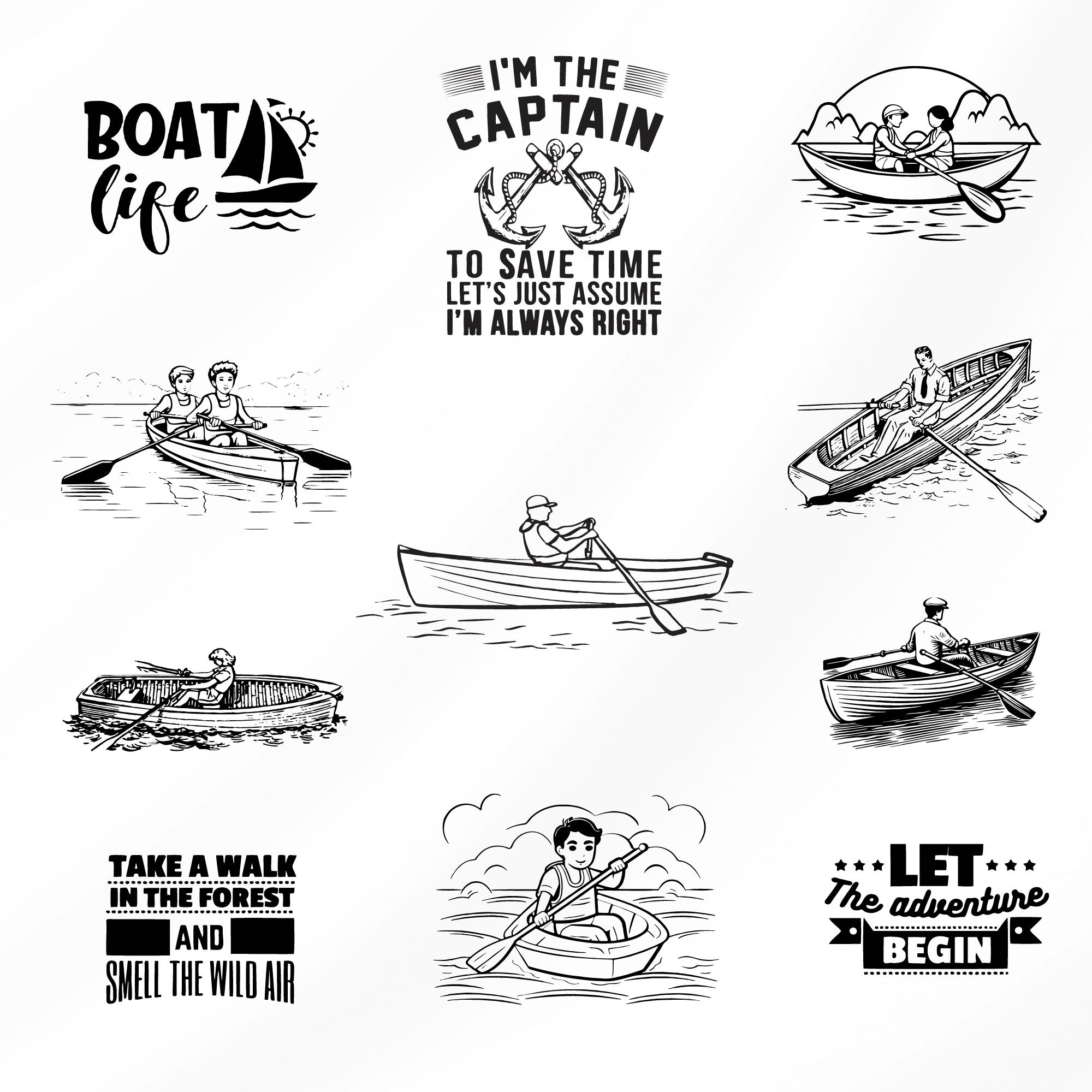 Boating Svg Bundle, Boating Clipart for Cricut, Boating Quotes ...