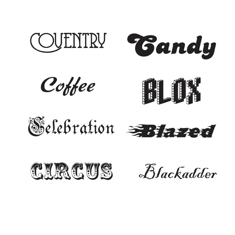 Fonts Svg Bundle, Fonts Clipart for Cricut, Fonts Silhouette, Fonts ...