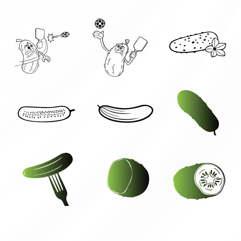 Pickles Svg Bundle, Funny Pickles Clipart for Cricut, Pickle Quotes ...
