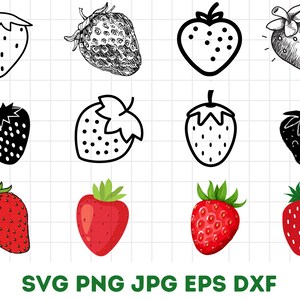 Strawberry SVG Bundle , Strawberry Clipart Bundle , Fruit Svg ...