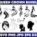 Lady Crown SVG Bundle ,royal Crown SVG, Queen Crown, Princess Crown ...