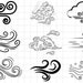 Wind Svg Bundle, Wind Storm Cricut, Wind Silhoulette, Air Flow Vector ...