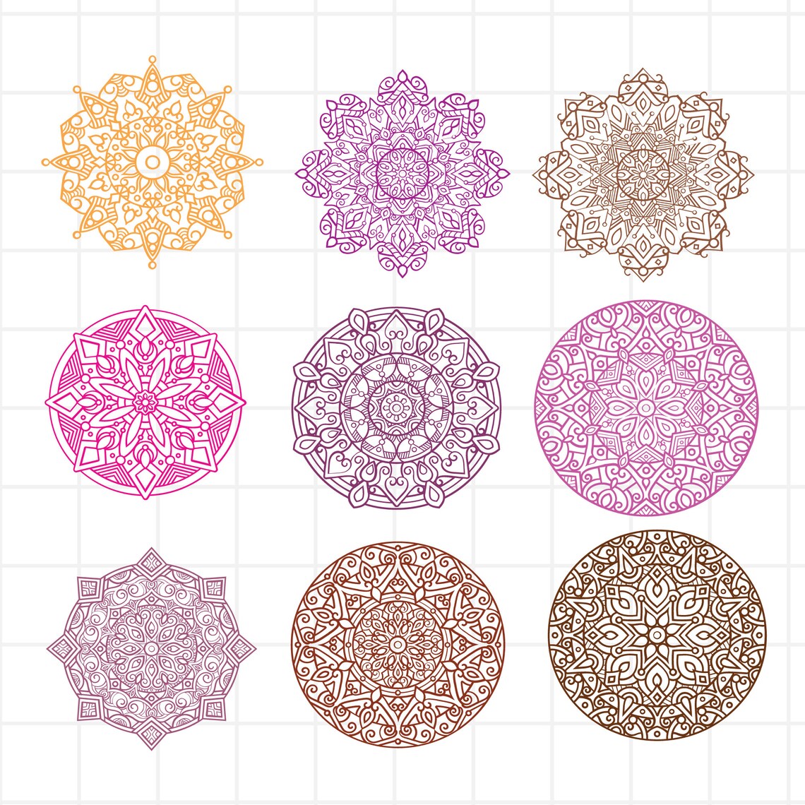 Multi Layer Mandala SVG Bundle, Multi Layer Mandala Clipart Cricut ...