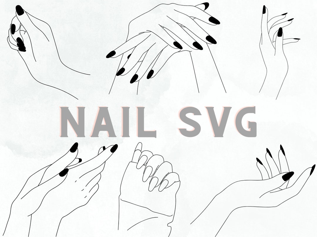 Nail Tech SVG Bundle\ Nail Artist SVG Cut File\ Girl Hand Svg\ Nail Art ...