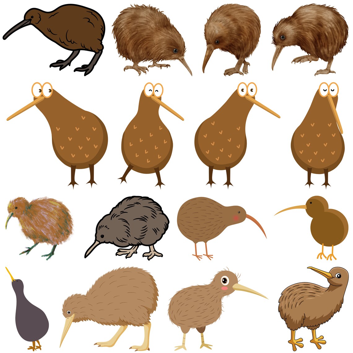 Kiwi Bird SVG Bundle, Kiwi Cut Files, Kiwi Svg, New Zealand Svg ...