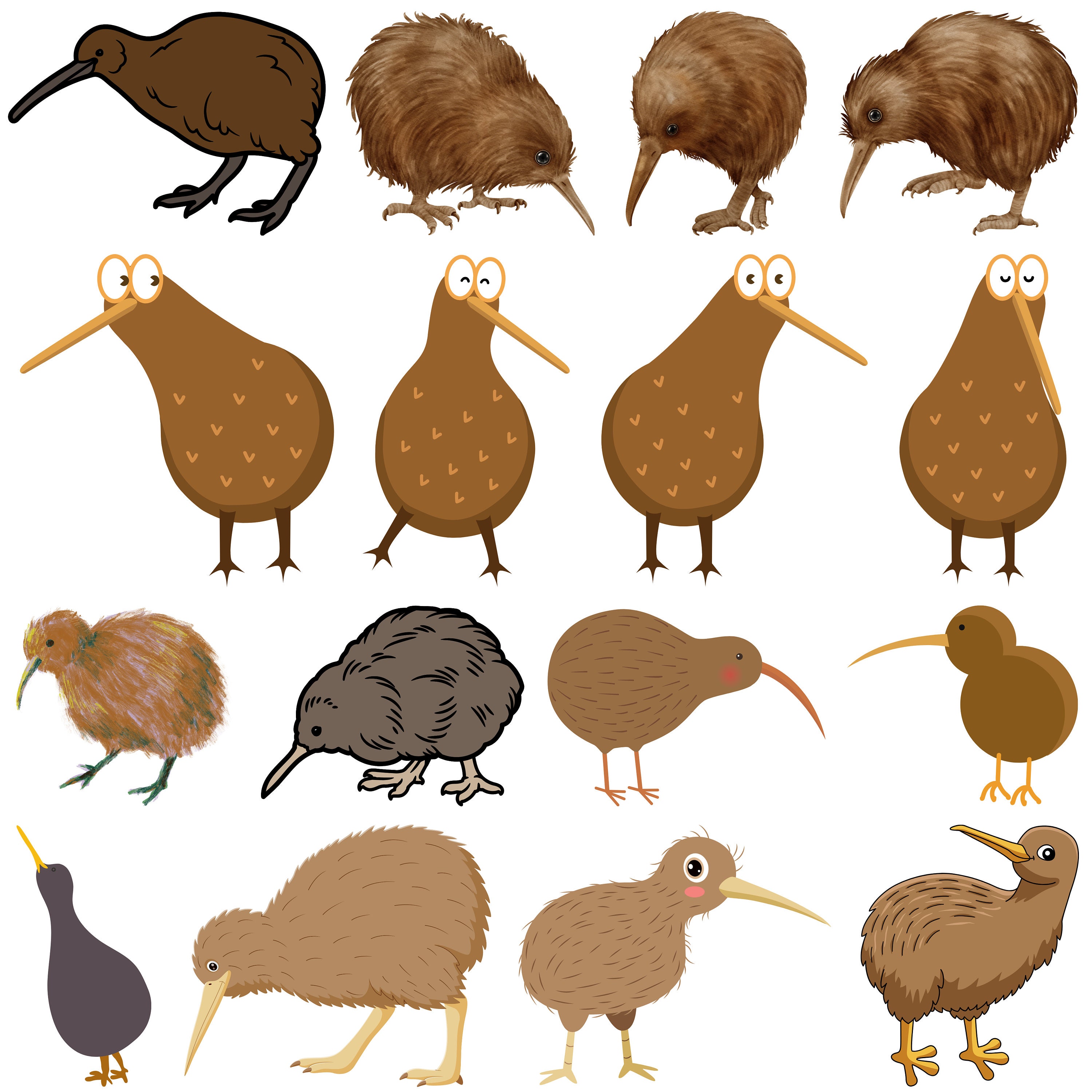 Kiwi Bird SVG Bundle, Kiwi Cut Files, Kiwi Svg, New Zealand Svg ...
