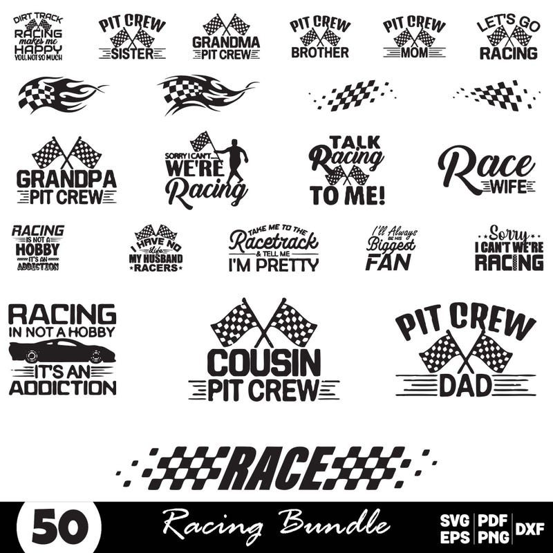 Racing Svg - Etsy