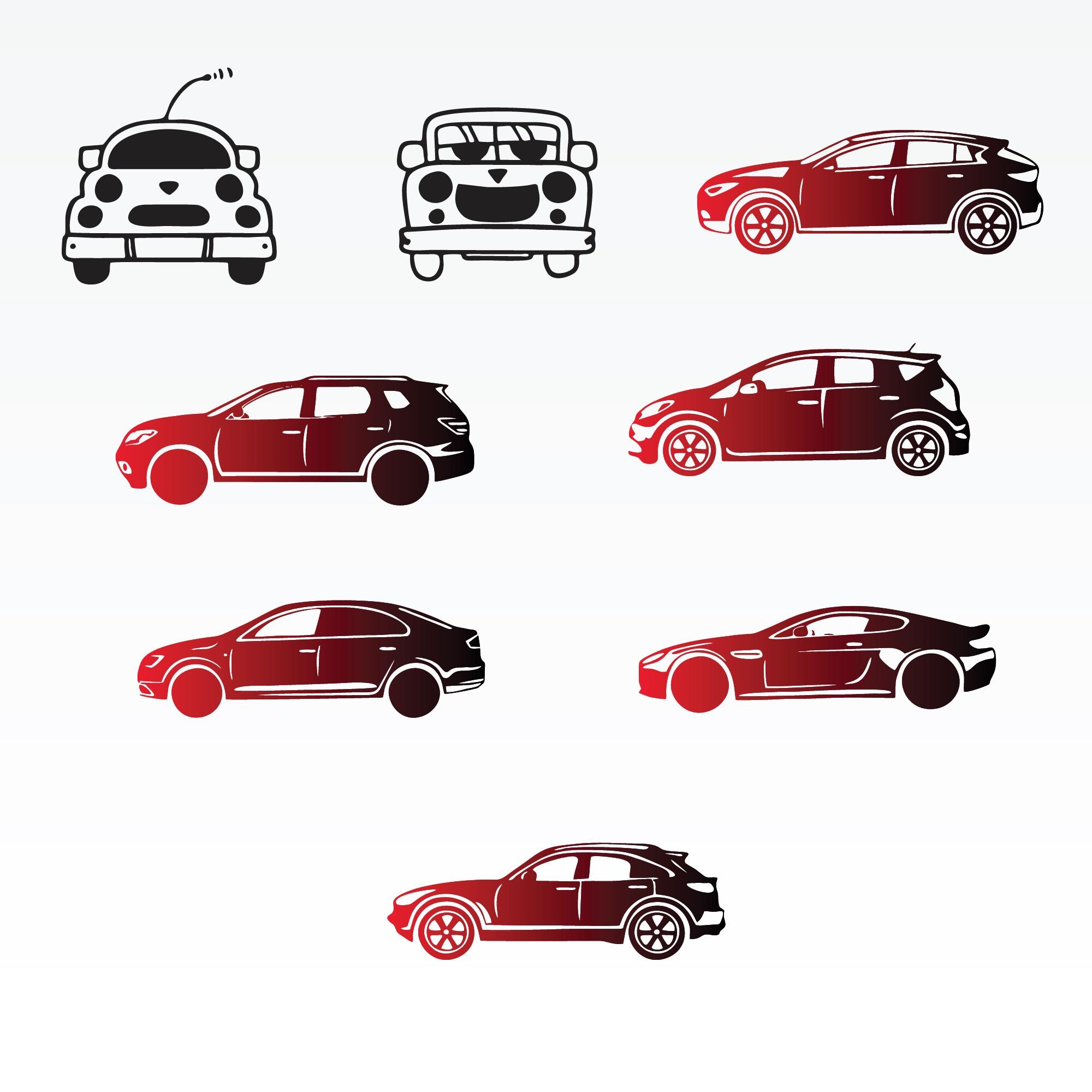 Cars Svg Bundle, Retro Cars Clipart for Cricut, Sports Car Silhouette ...
