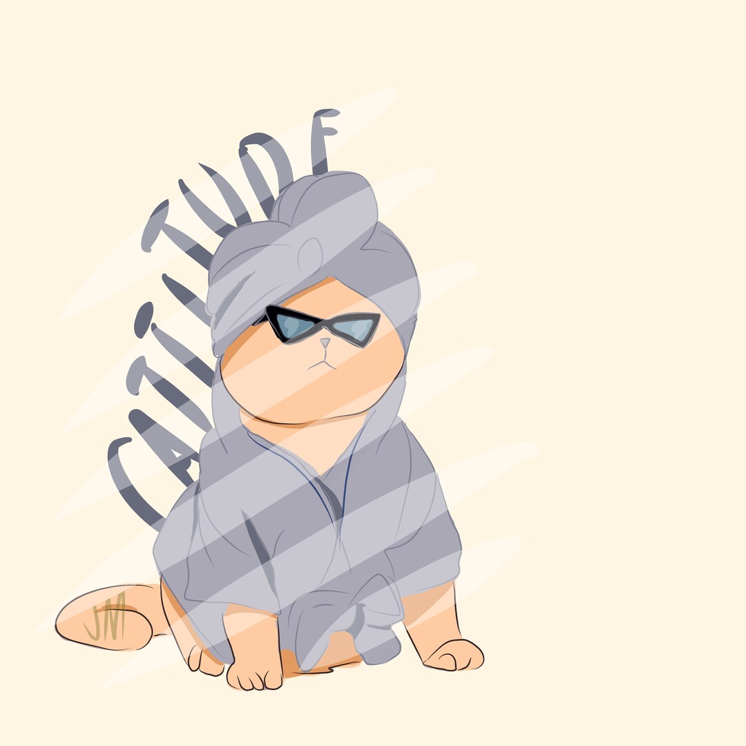 Cattitude_printable Sticker - Etsy