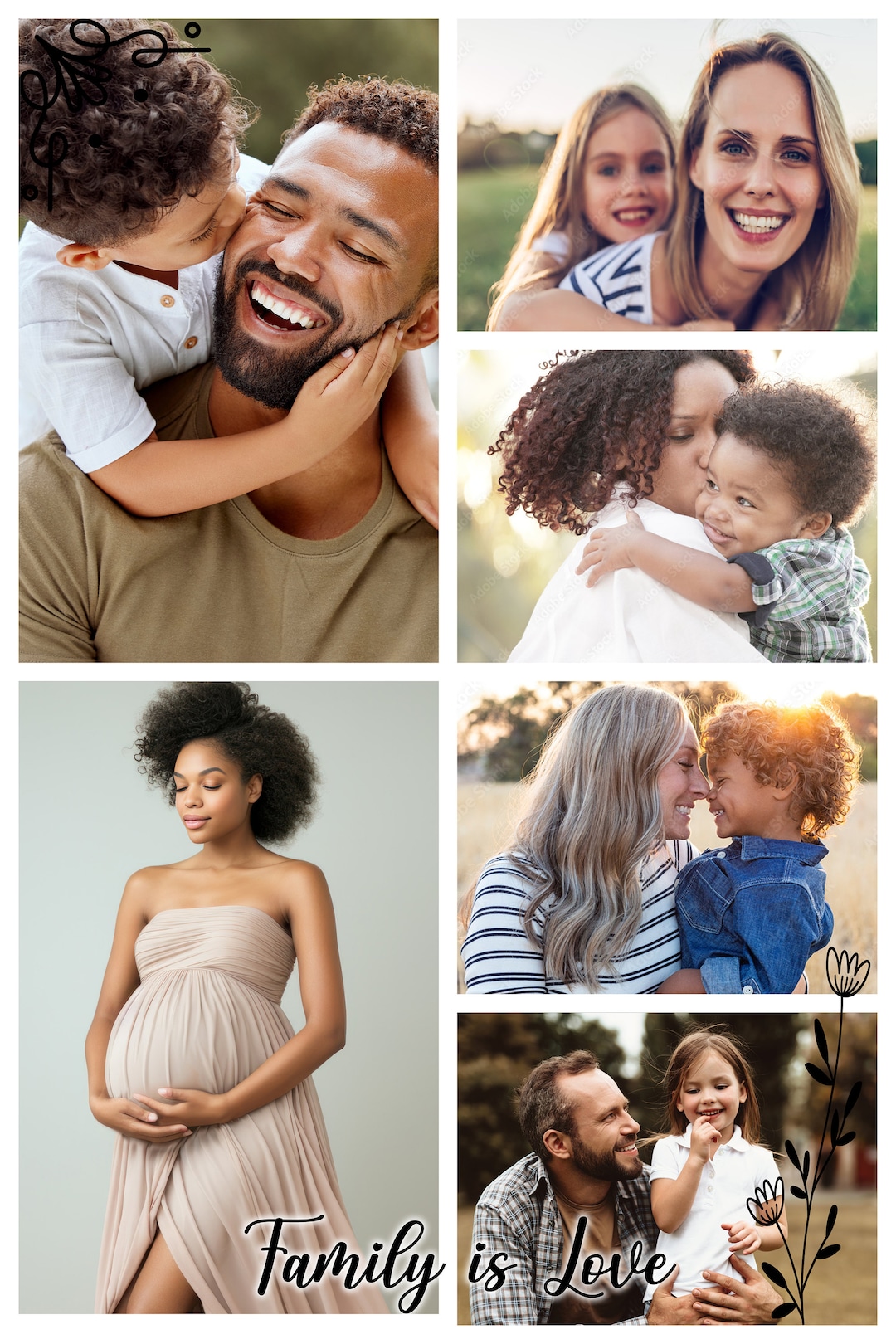 12x18 Photo Collage Template - Etsy