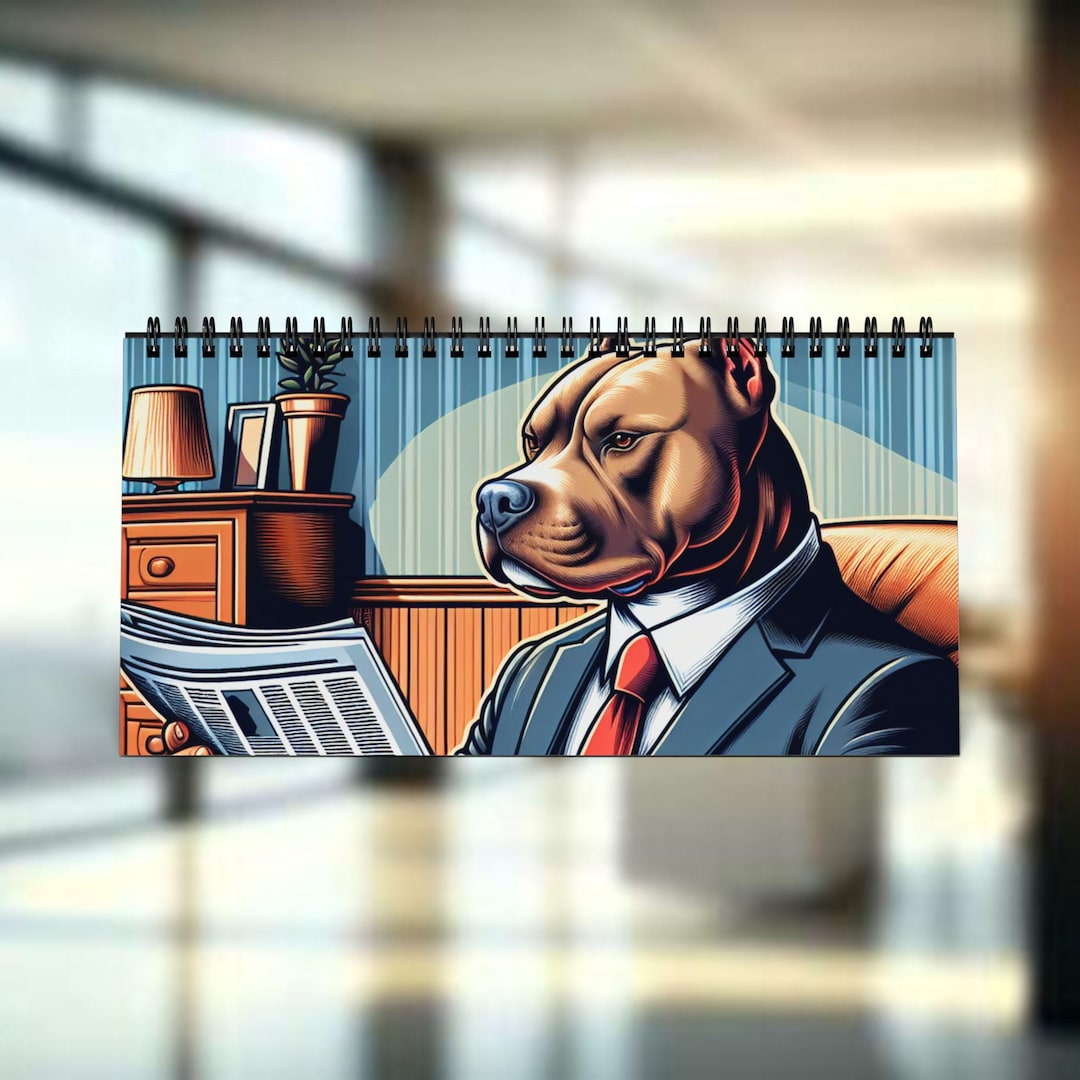 2025 Desktop Calendar, Desk Calendar, Dog Breed Calendar, 2025 Planner ...