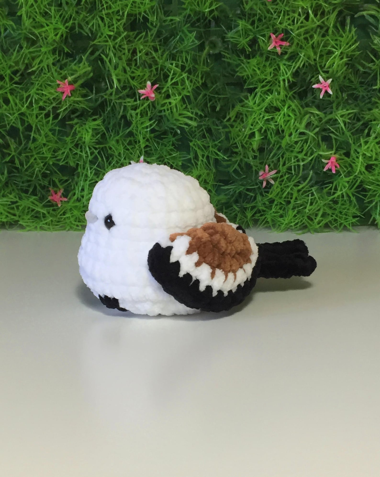 Baepsae (korean Crow-tit) Adorable Fluffy Bird Crochet Pattern - Etsy