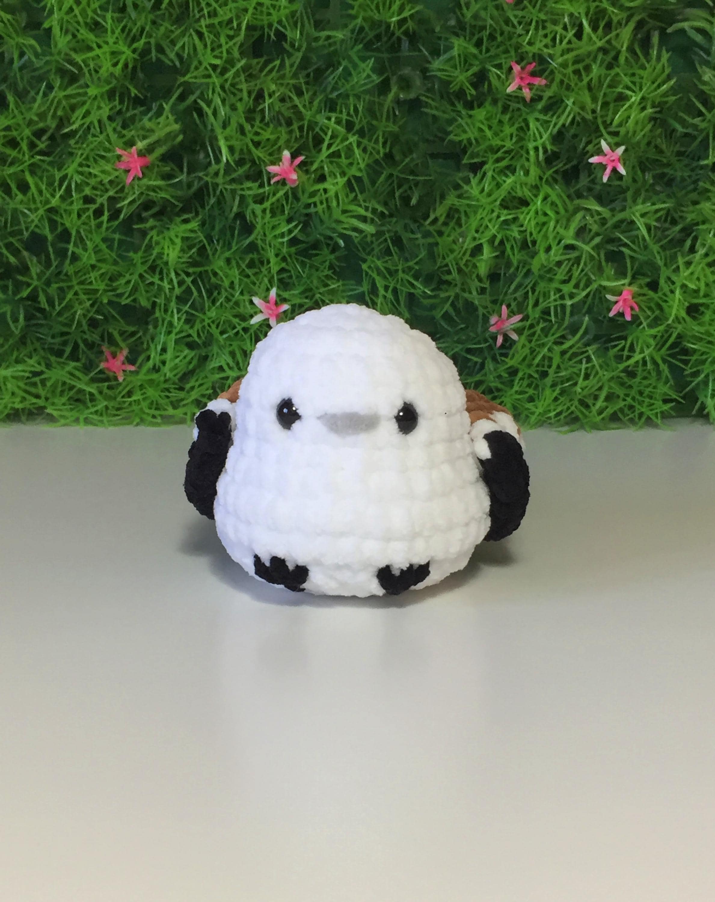 Baepsae (korean Crow-tit) Adorable Fluffy Bird Crochet Pattern - Etsy