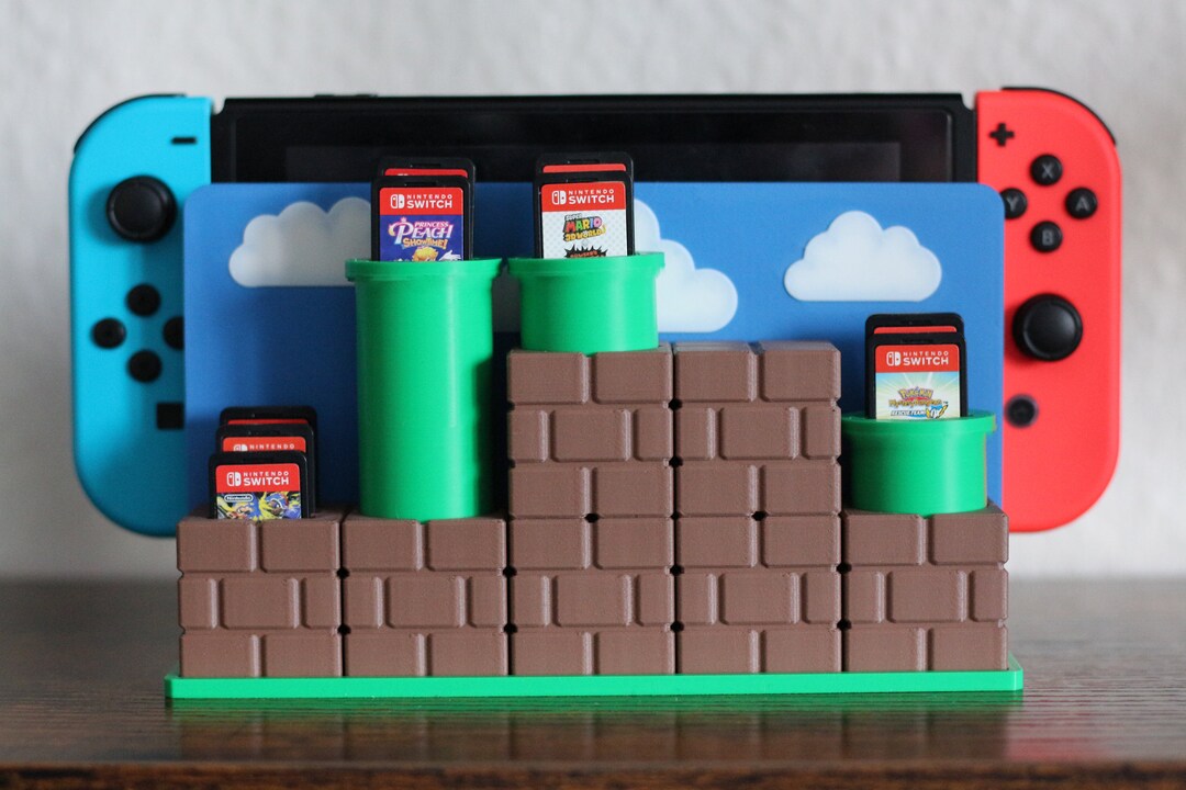 Nintendo Switch Mario Dock Cover Customizable Cartridge Holder Perfect ...