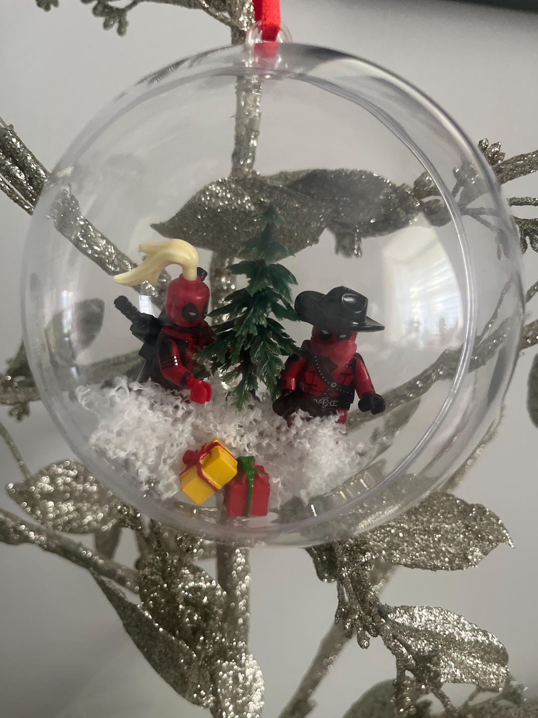 Spider-man and Deadpool Christmas Bauble - Etsy
