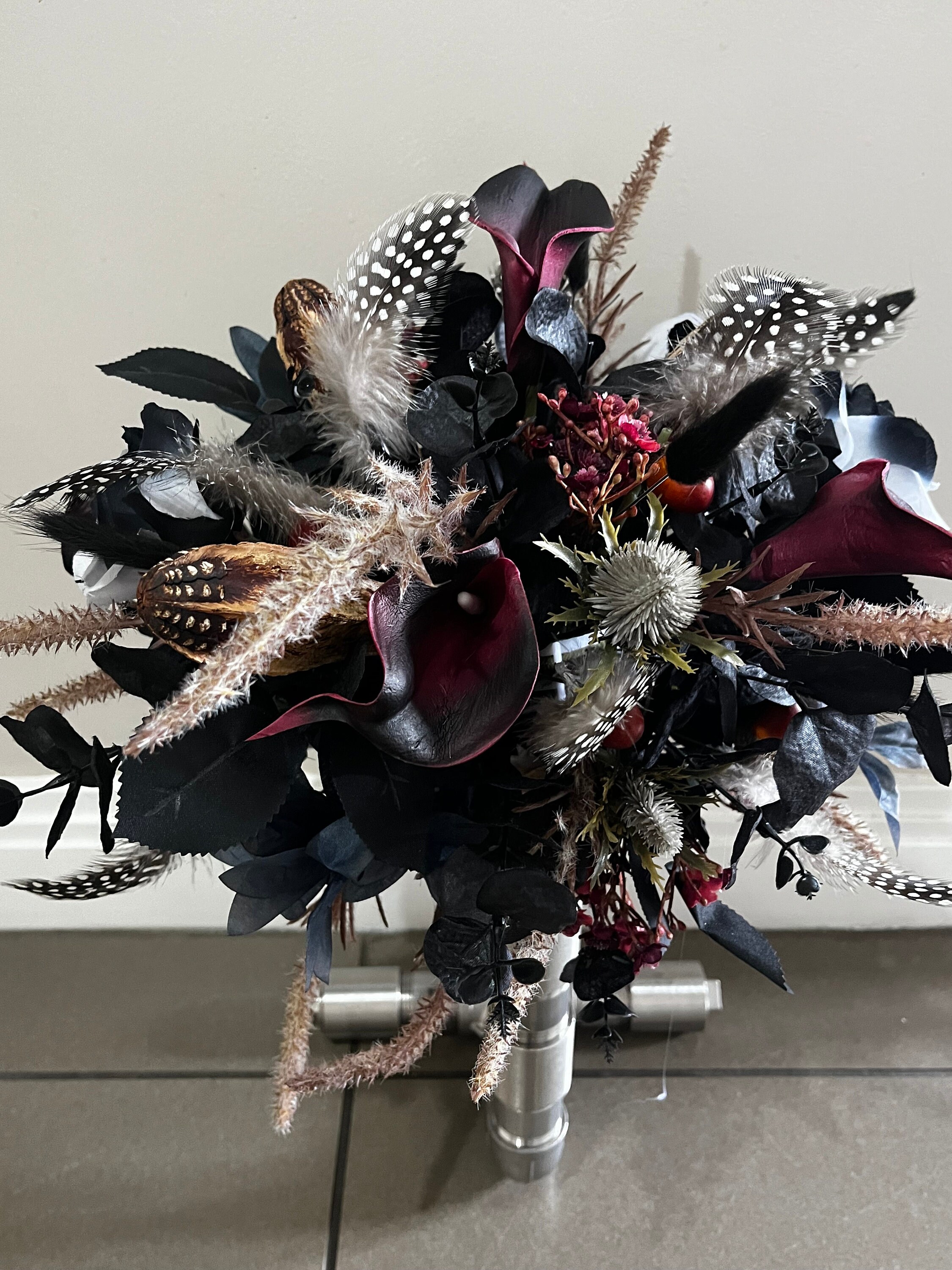 A Unique One off Gothic Bridal Bouquet - Etsy