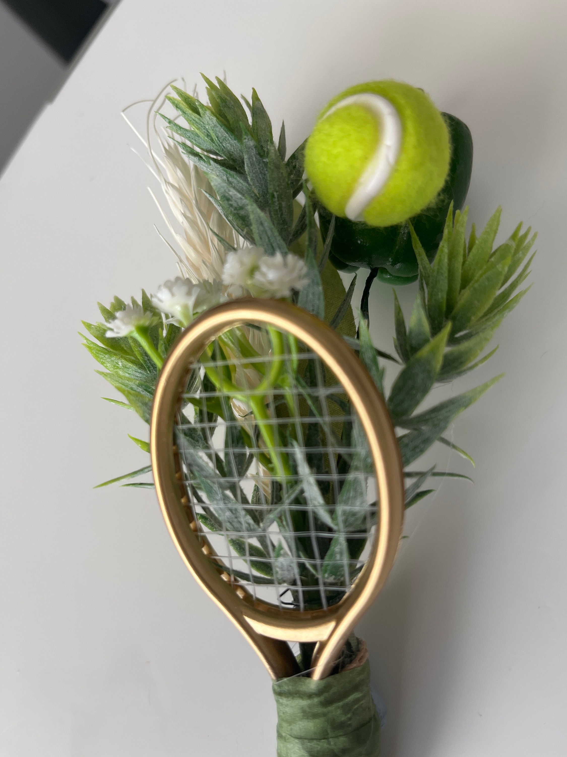 Tennis Racket Buttonhole: Bespoke Wedding Accessory - Etsy