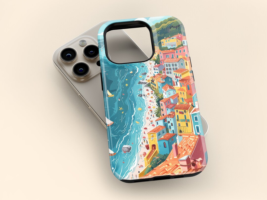 Seaside Italian Town Phone Case Outdoor Summer Collection iPhone 12 13 ...