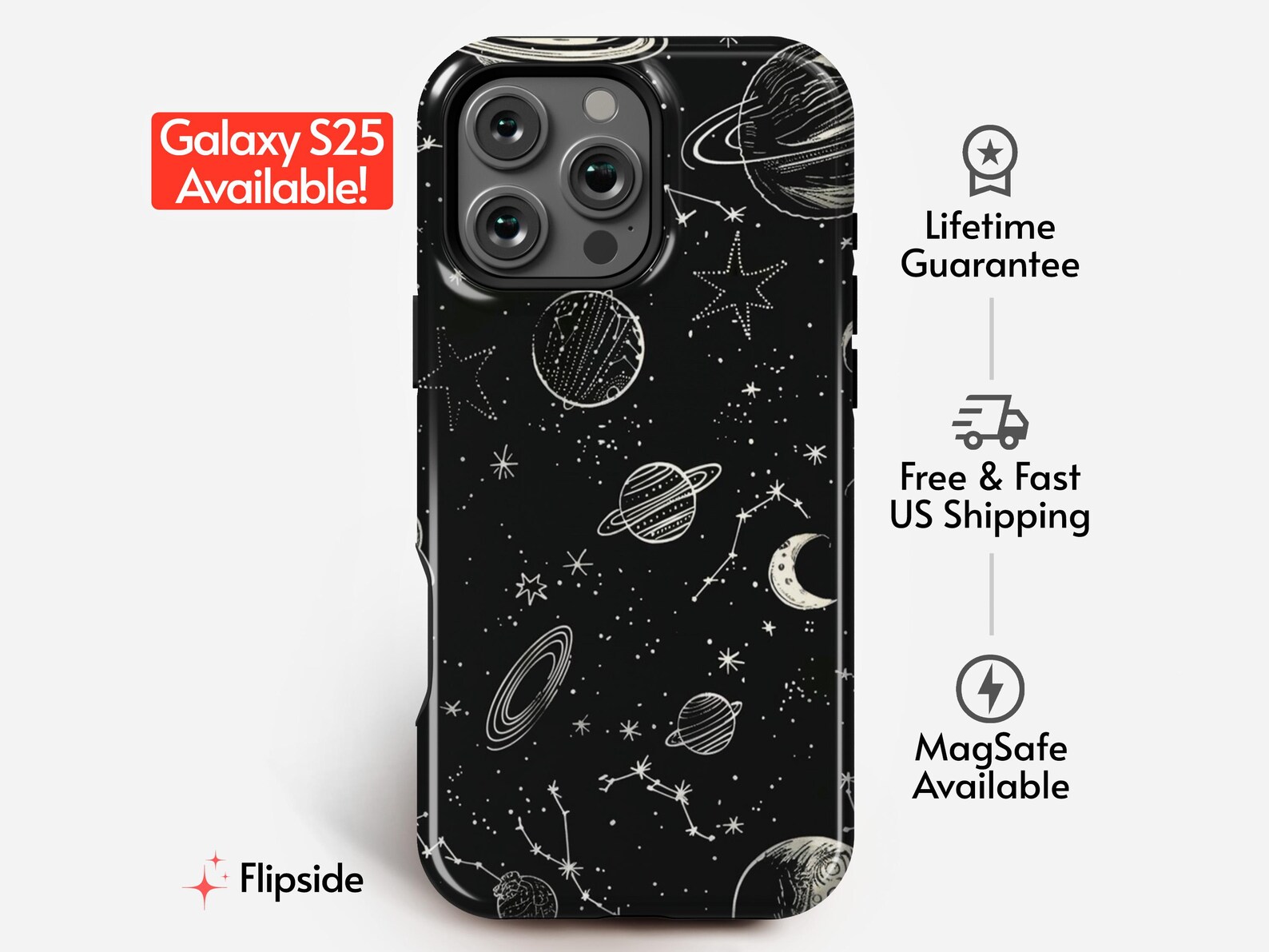 Cosmic Space Watercolor Phone Case | Planets, Moons, Stars & Universe ...